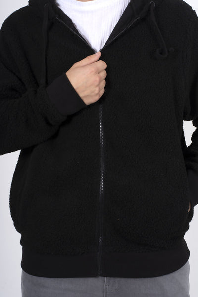 Black Borg Zip Through Jacket- Ammf – Femme Luxe